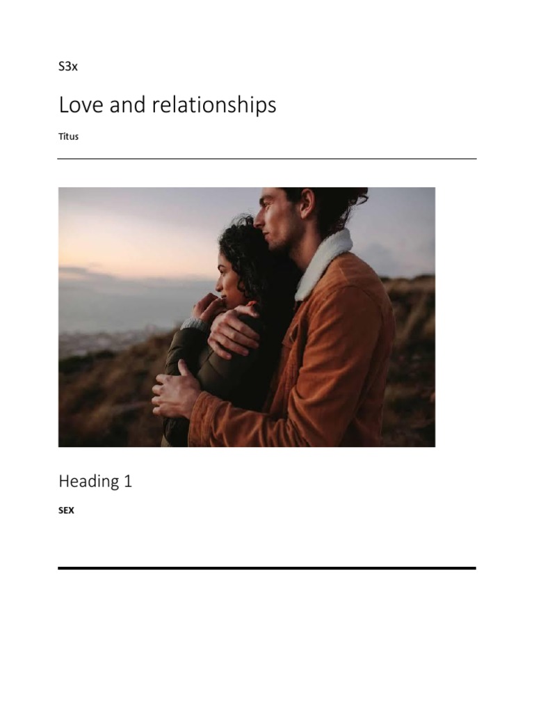 Love and Relationships | PDF