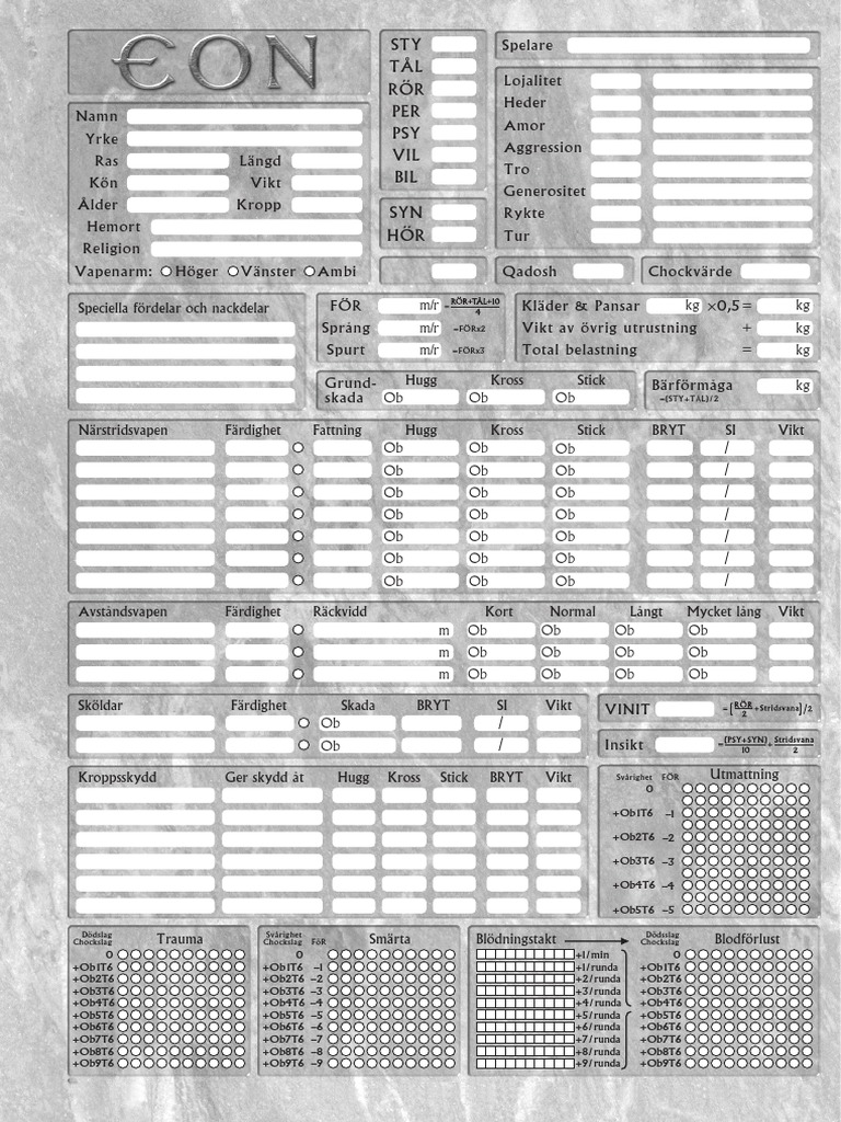 5003 Eon II Rollformular 2sidigt | PDF