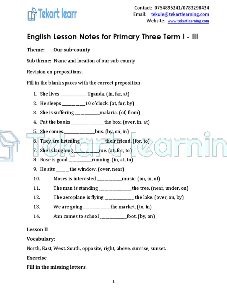 P.3 Eng Notes | PDF | Pronoun | Plural