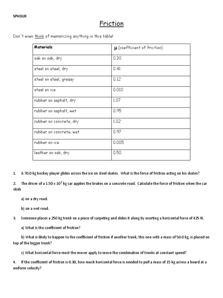 8 Friction Problems Complicated | PDF | Force | Friction