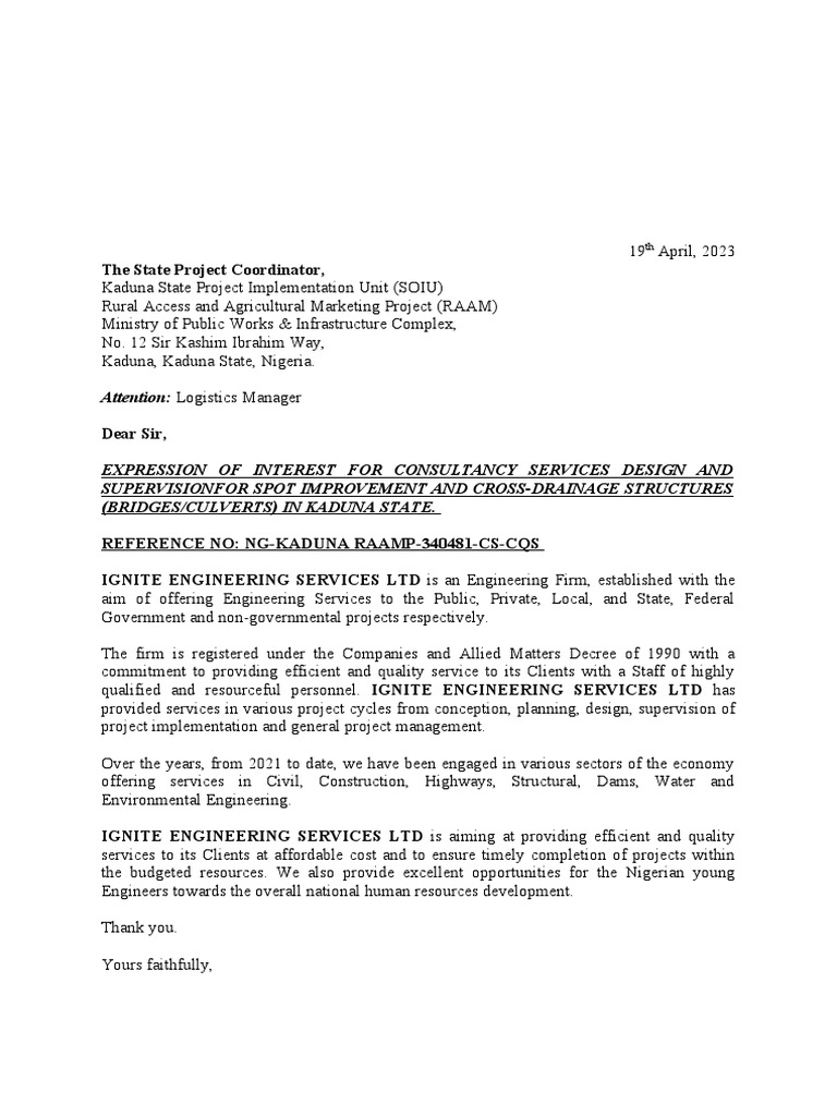 KADUNA PDF Nigeria Engineering