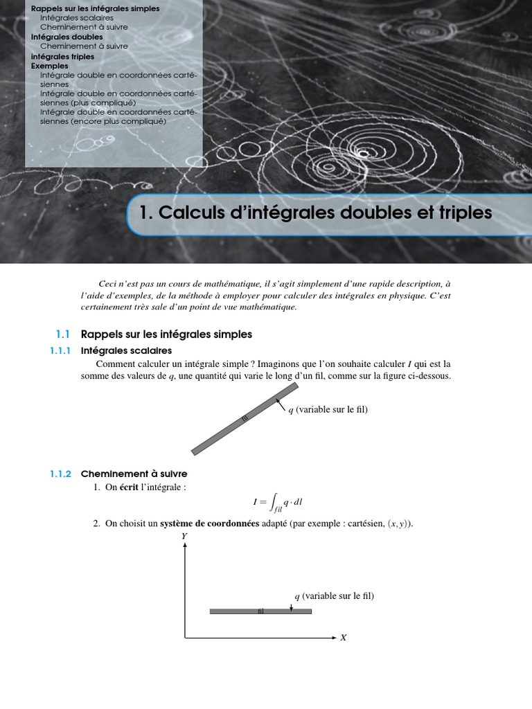 Guide des intégrales simples et doubles | PDF | Intégral | Mathématiques