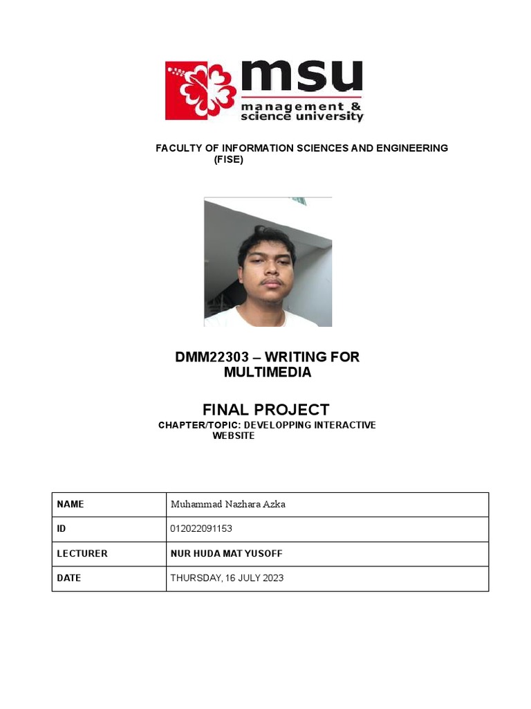 Finalproject_Muhammad Nazhara Azka | PDF