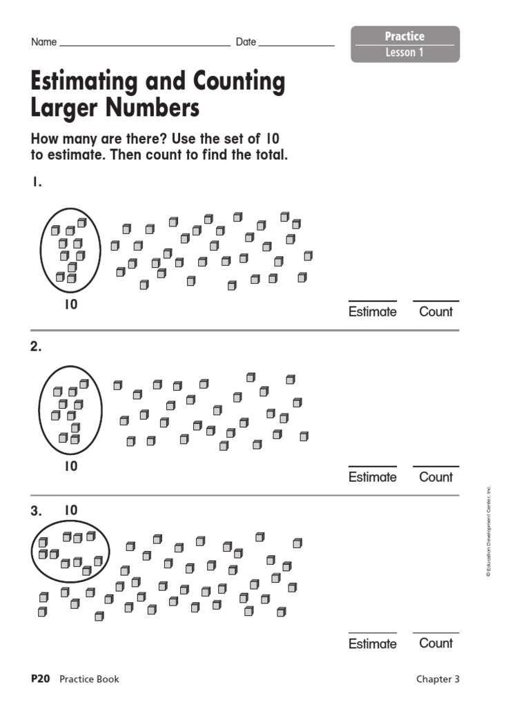 G2PB - CH3 - Estimating and Counting Larger Numbers | PDF