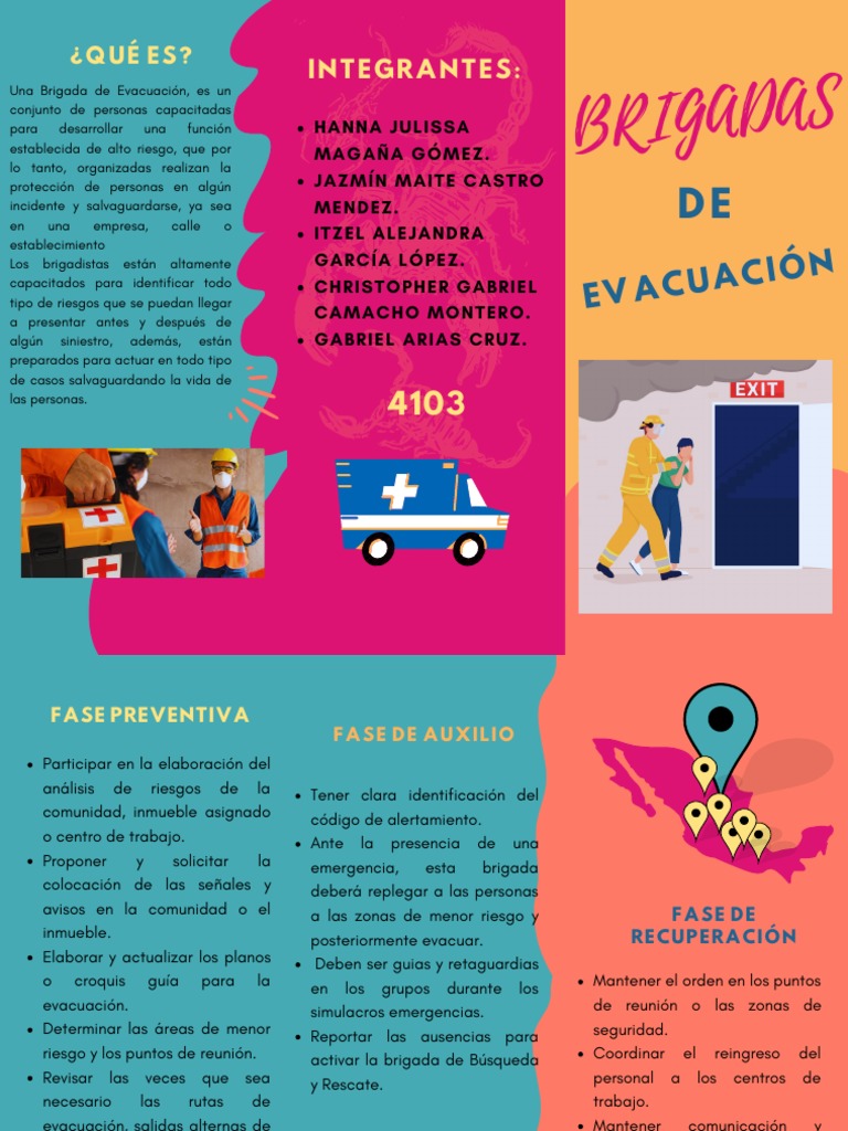 Triptico Brigadas de Evacuacion | PDF