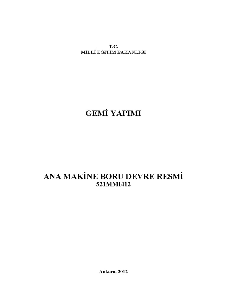 Ana Makine Boru Devre Resmi | PDF