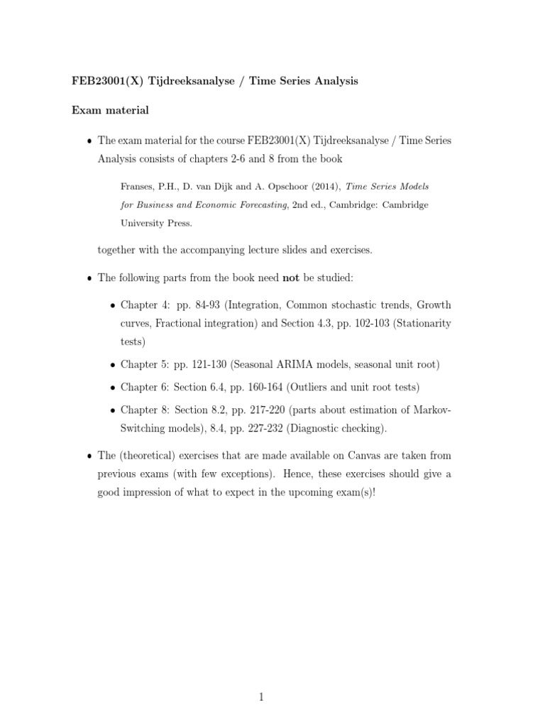 Exam - Material - TSA | PDF
