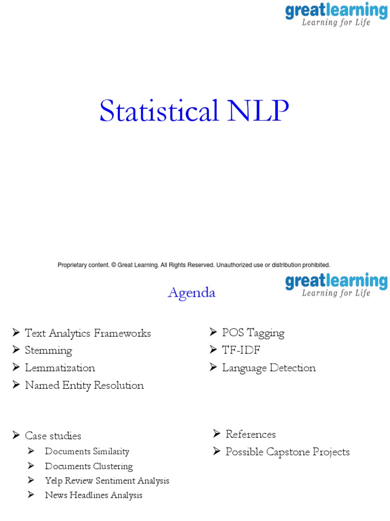 Statistical NLP | PDF