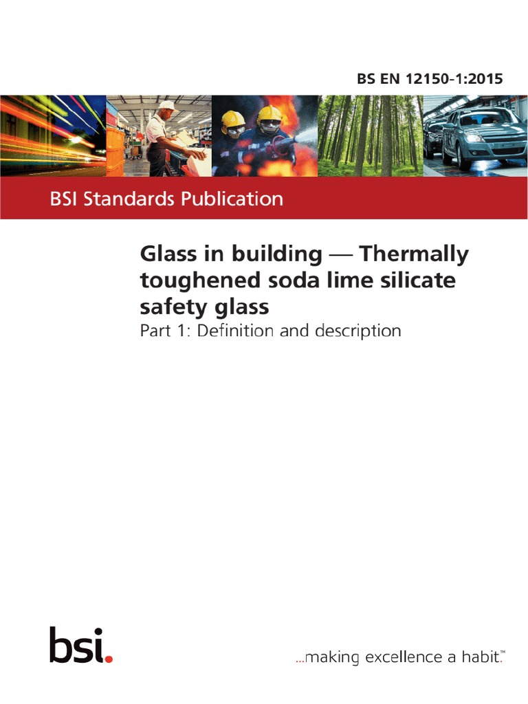 BS EN12150 Thermally Toughened Glass Standard Part 1 | PDF