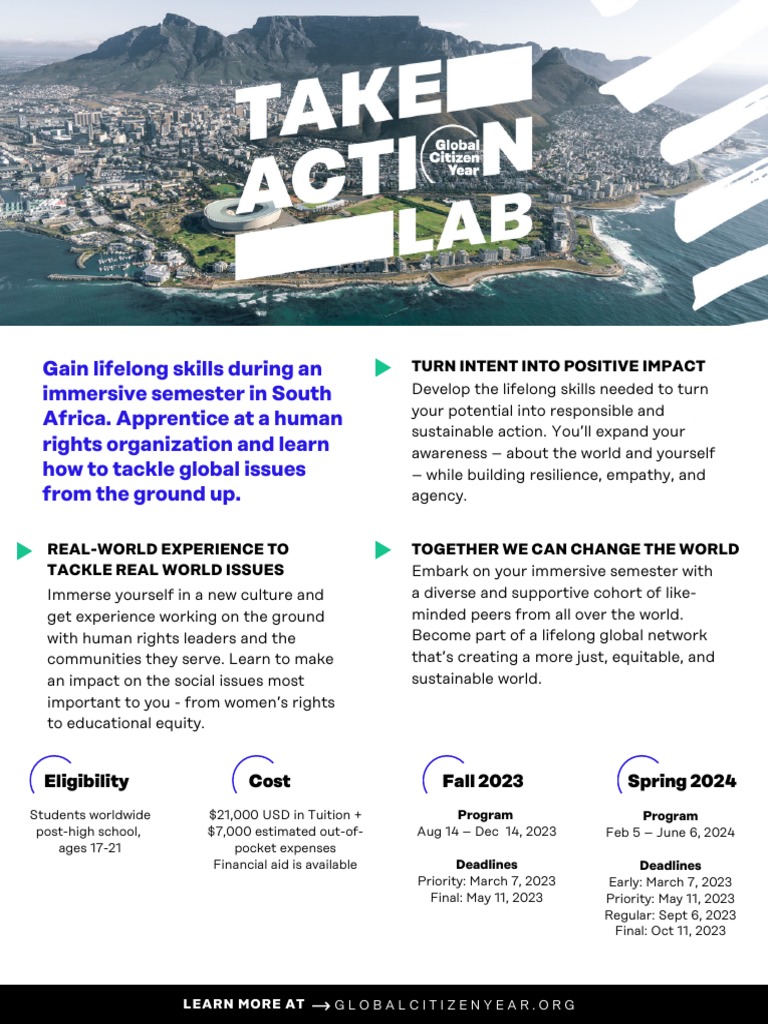 F23 + S24 Take Action Lab Overview - Brochure | PDF