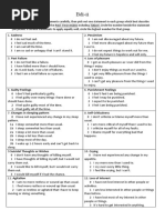 Beck's Depression Inventory (BDI-II) | PDF | Psychology