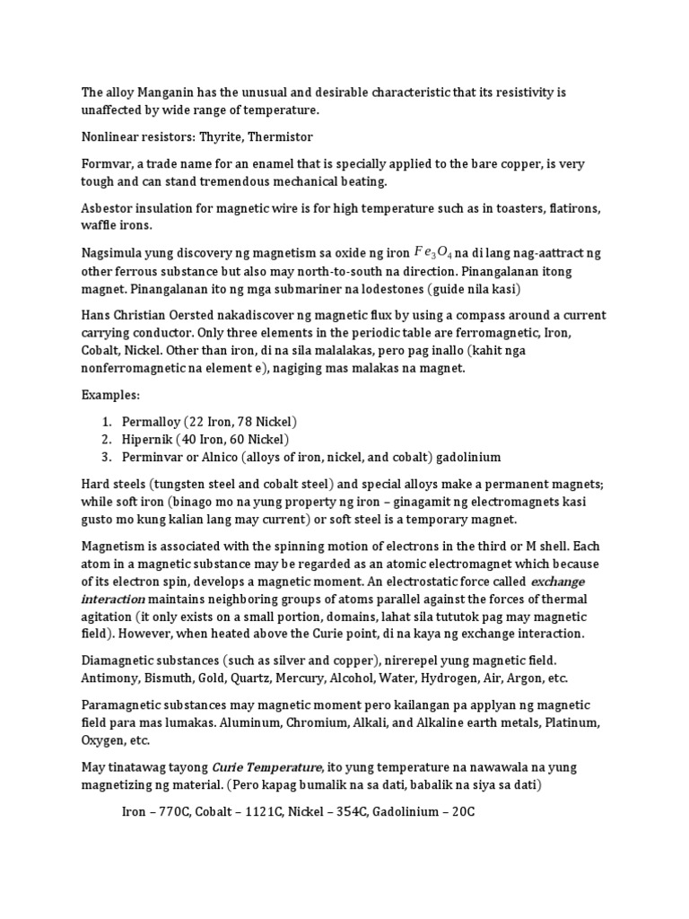 The Alloy Manganin Has The Unusual and Desirable Characteristic That ...