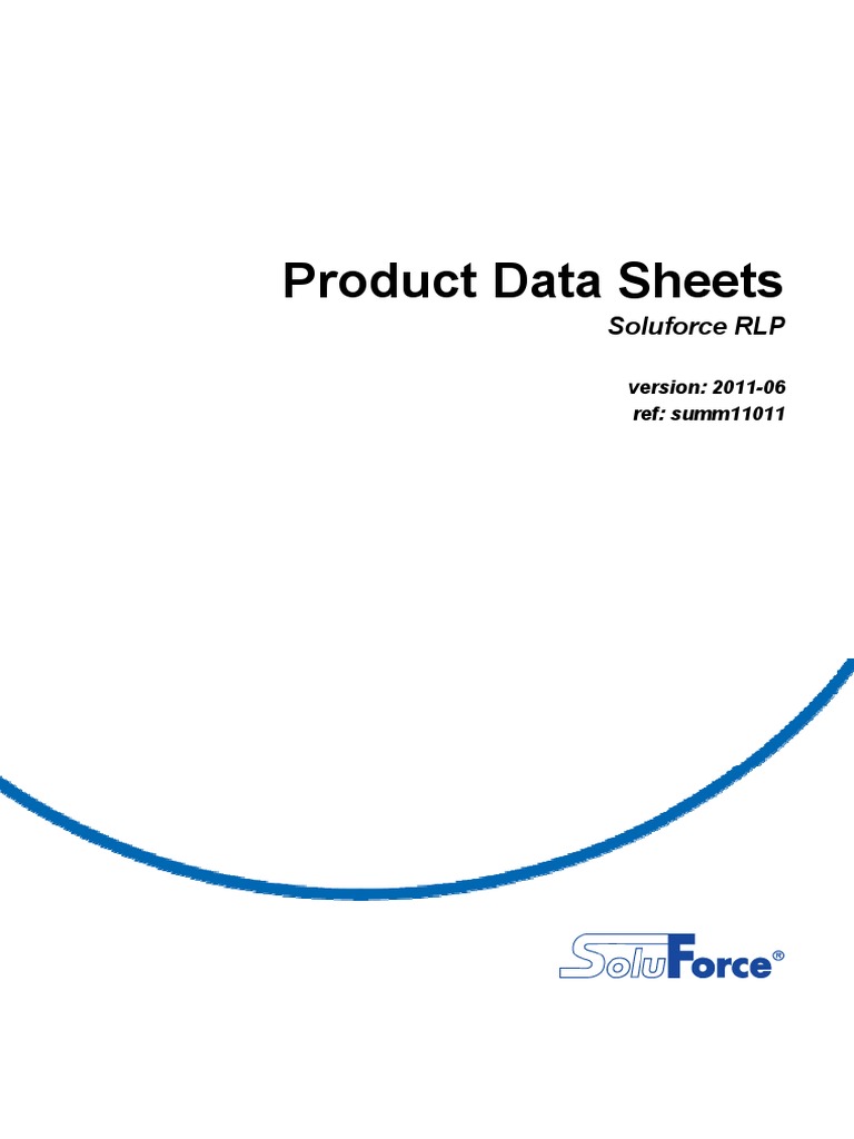 19.2 DATA SHEET SOLUFORCE RLP | PDF | Pipe (Fluid Conveyance ...