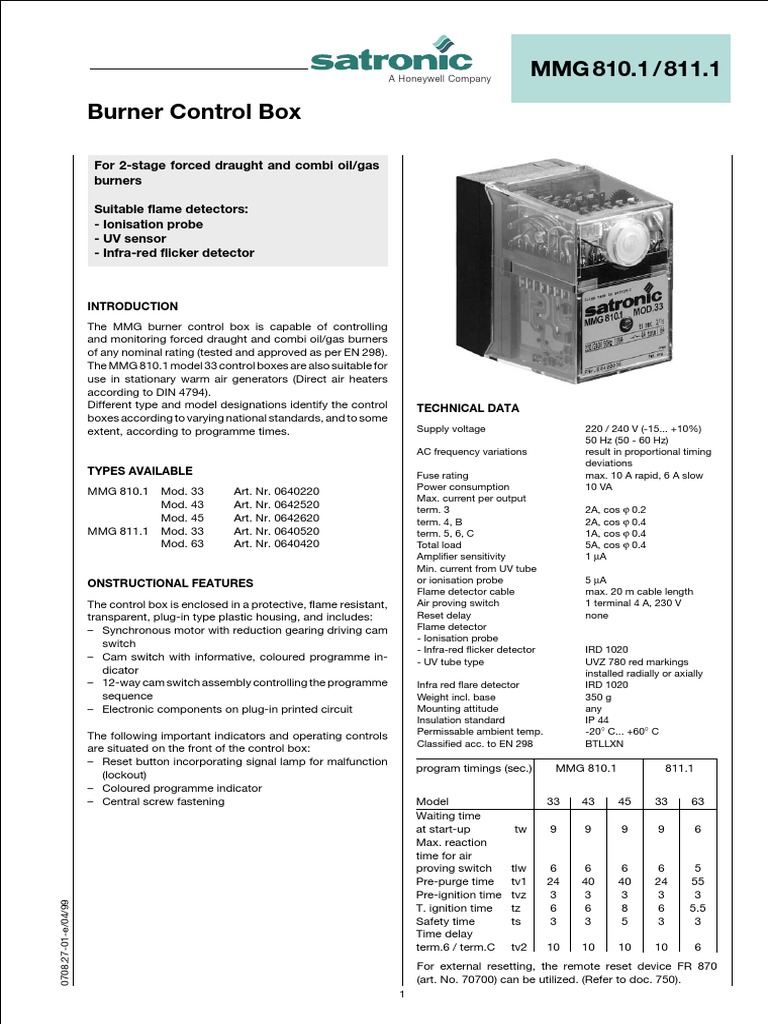 Manual Honeywell MMG 810.1 (en) | PDF
