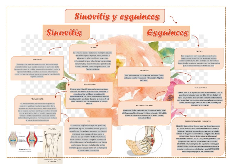 Sinovitis and Esguinces | PDF | Tobillo | Rodilla