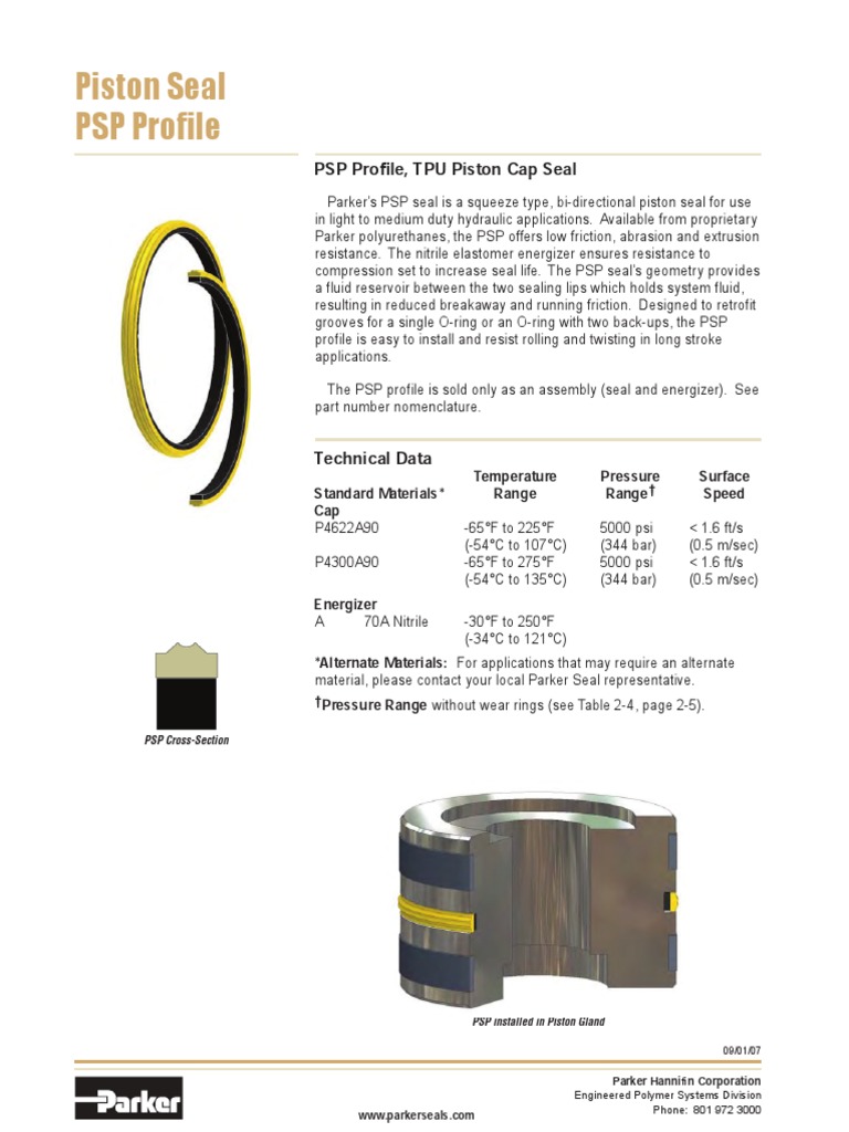 Piston Seal PSP | PDF