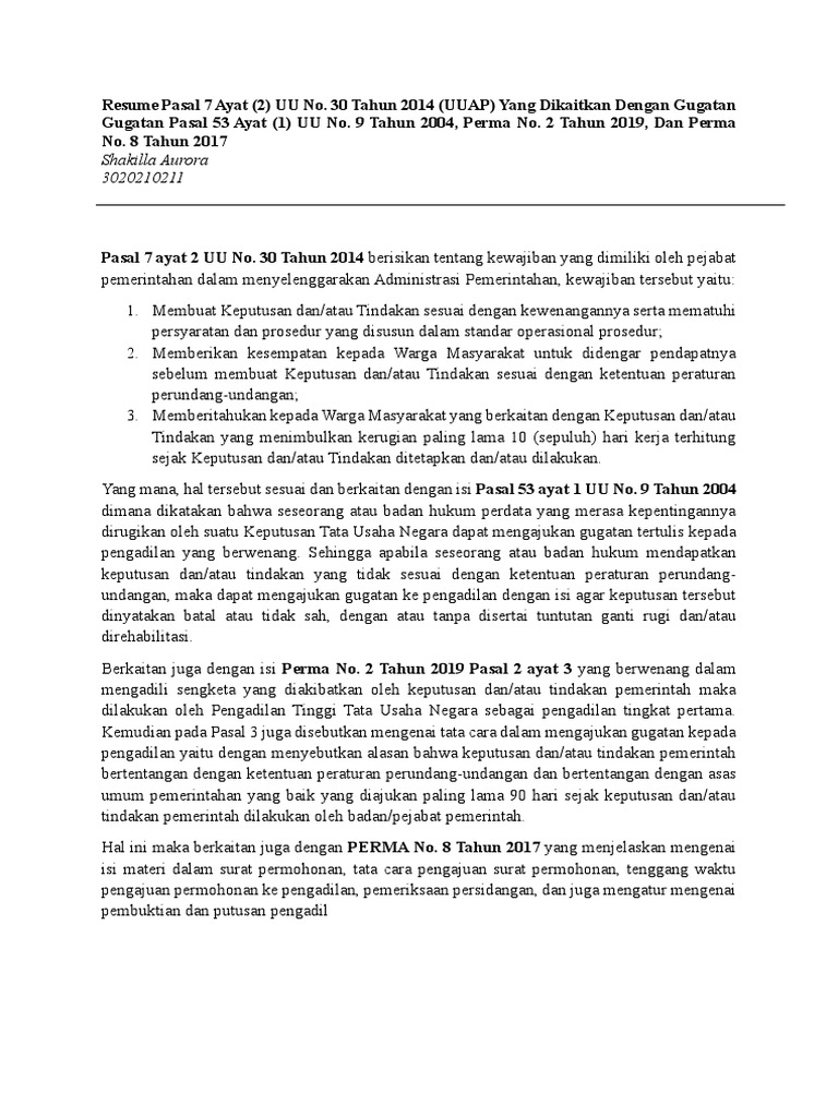 Resume Diklat Kemahiran Tun | PDF