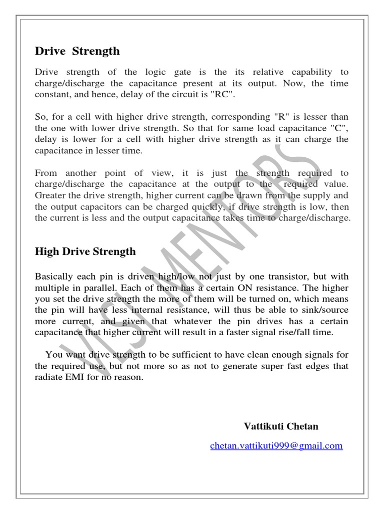 Drive Strength | PDF