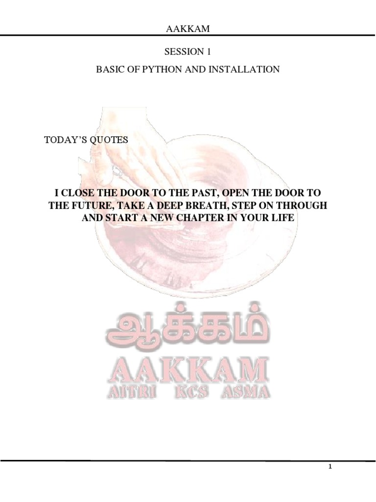 Basic of Python and Installation | PDF