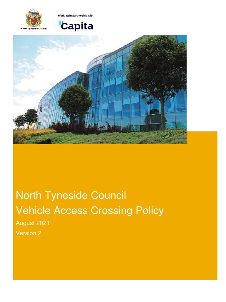 Vehicle Access Crossing Policy - Aug 2021 v2 | PDF | Parking | Road