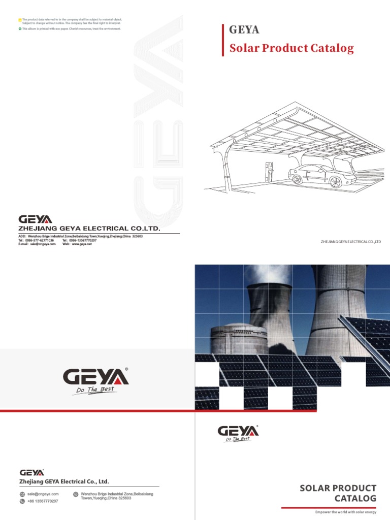 GEYA-Solar-Product-Catalog_1 | PDF | Solar Power | Battery Charger