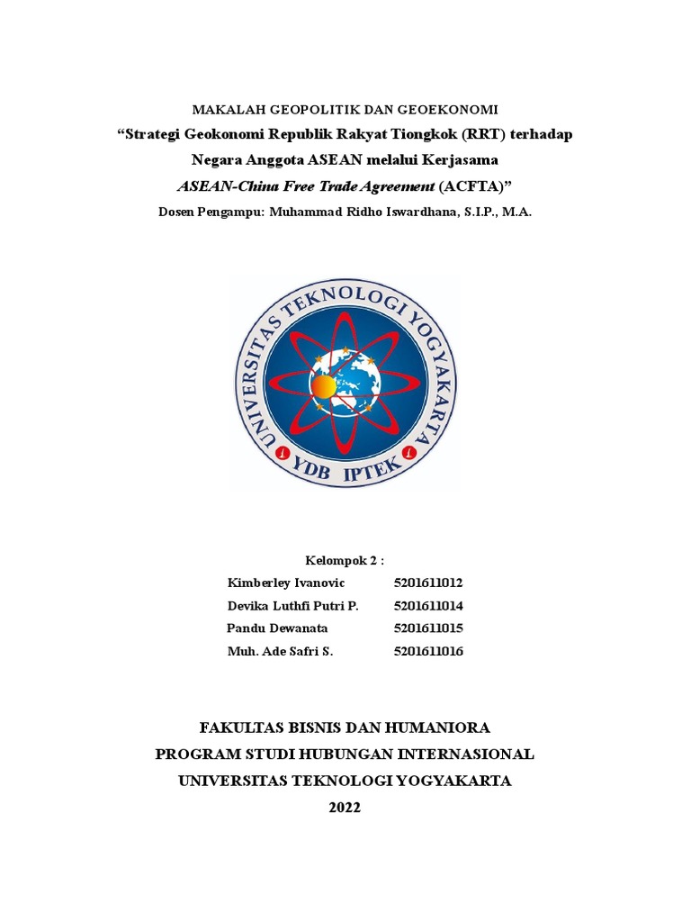 Kelompok 4 - Makalah ACFTA | PDF