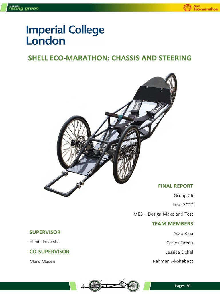 Shell Eco-Marathon Chassis and Steering | PDF | Composite Material ...