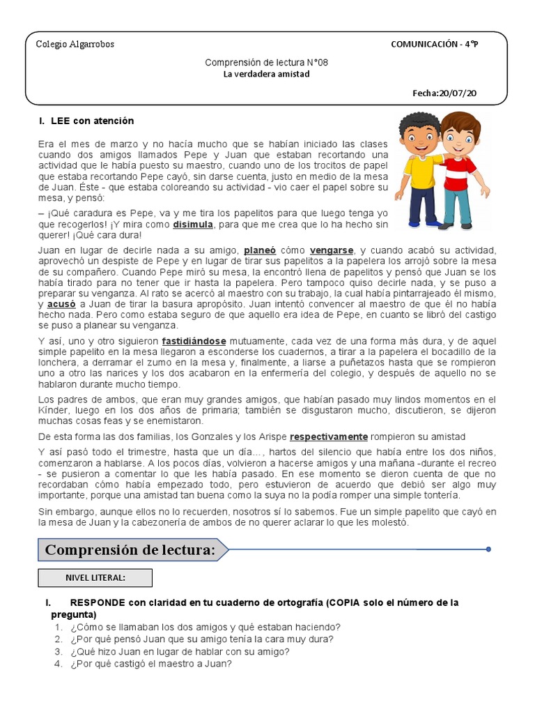 35. lec.-08-la-verdadera-amistad | PDF