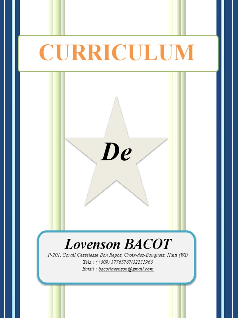 Curriculum Vitae de Lovenson BACOT Modifie | PDF | Informatique