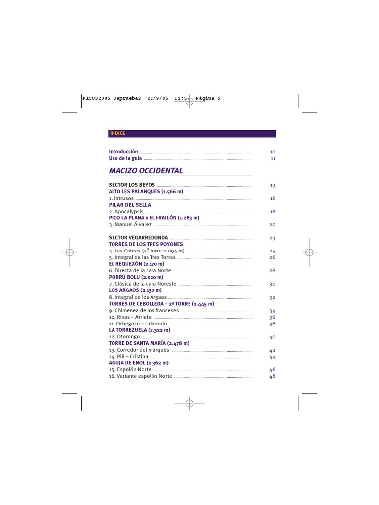 Ediciones Desnivel Picos 100vias | PDF