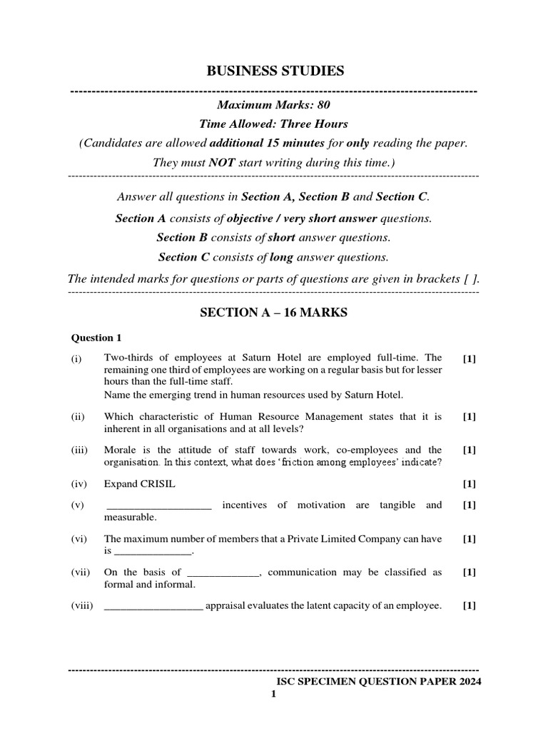 Business Studies | PDF