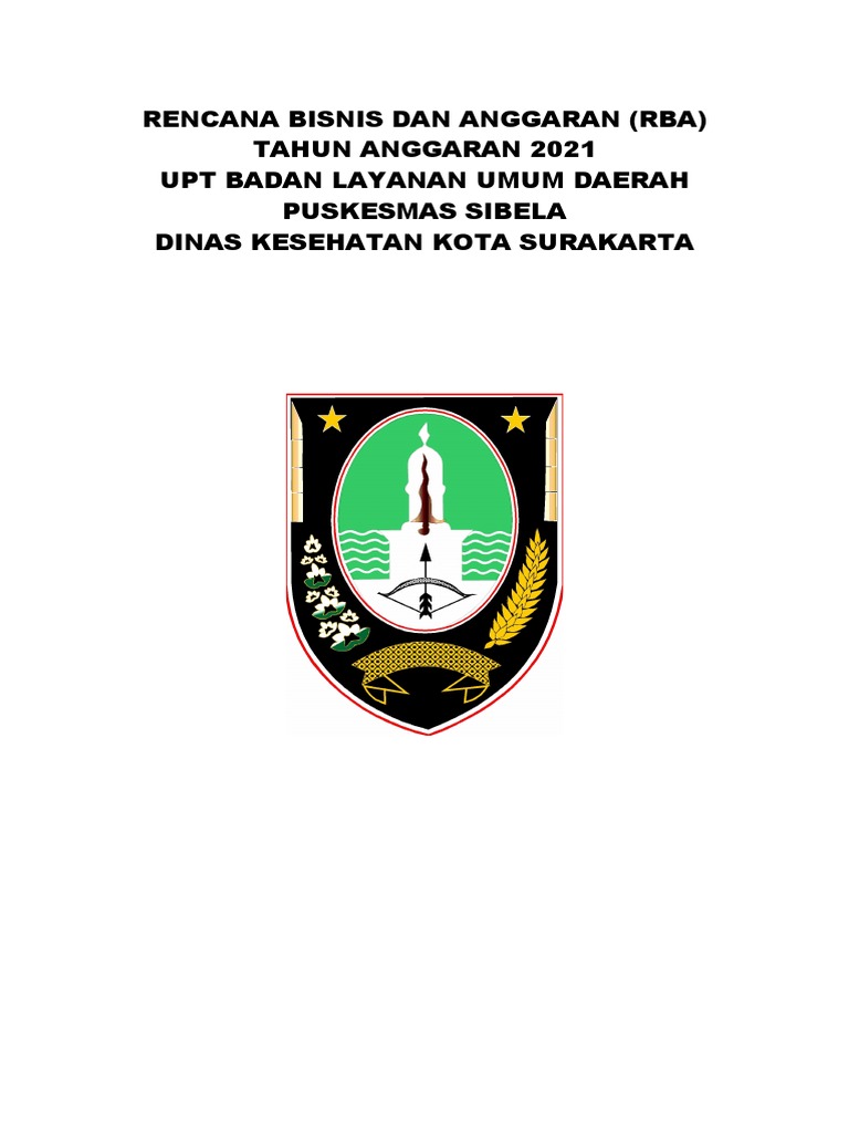 5C_RBA TA 2021 UPT PUSKESMAS SIBELA | PDF