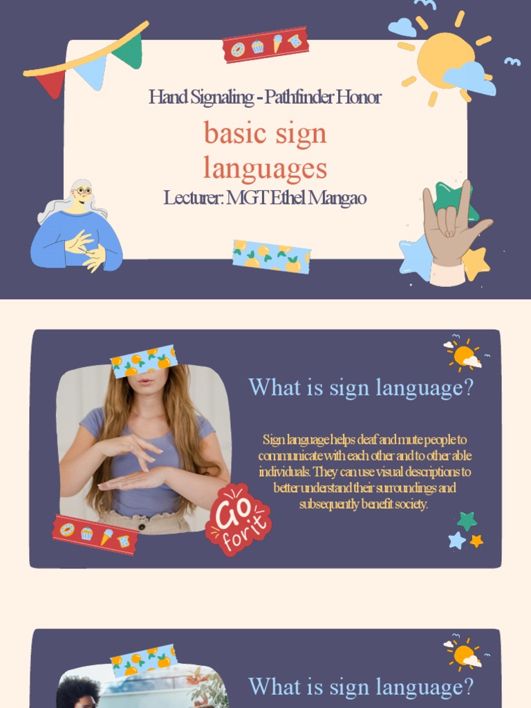 Sign Language Honor - MGT Ethel Mangao | PDF | Sign Language | Deafness