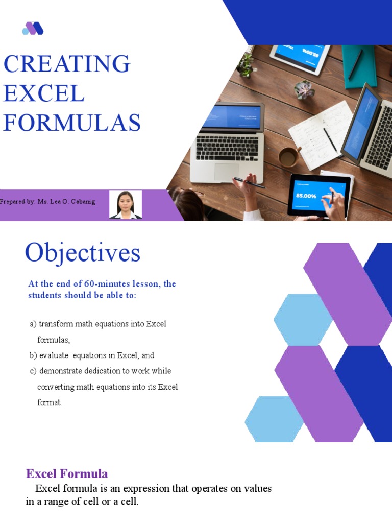 Excel Formulas for Students | PDF | Language Arts & Discipline | Computers