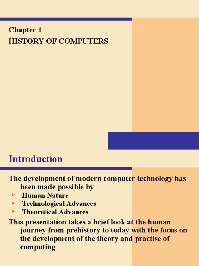 Lecture1 History Of Computers Pdf Office Equipment Computer Science
