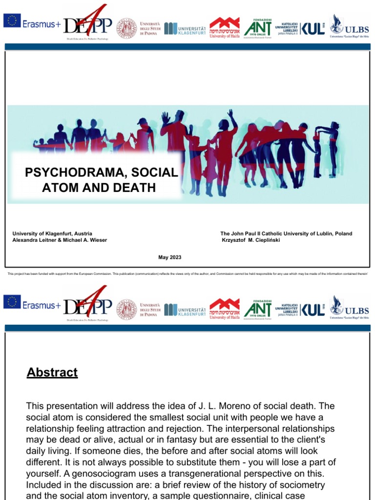 Psychodrama, Social Atom and Death | PDF | Psychotherapy | Social ...