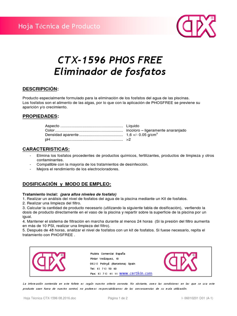 CTX Phosfree | PDF