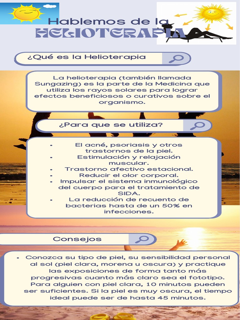 Infografía Helioterapia | PDF