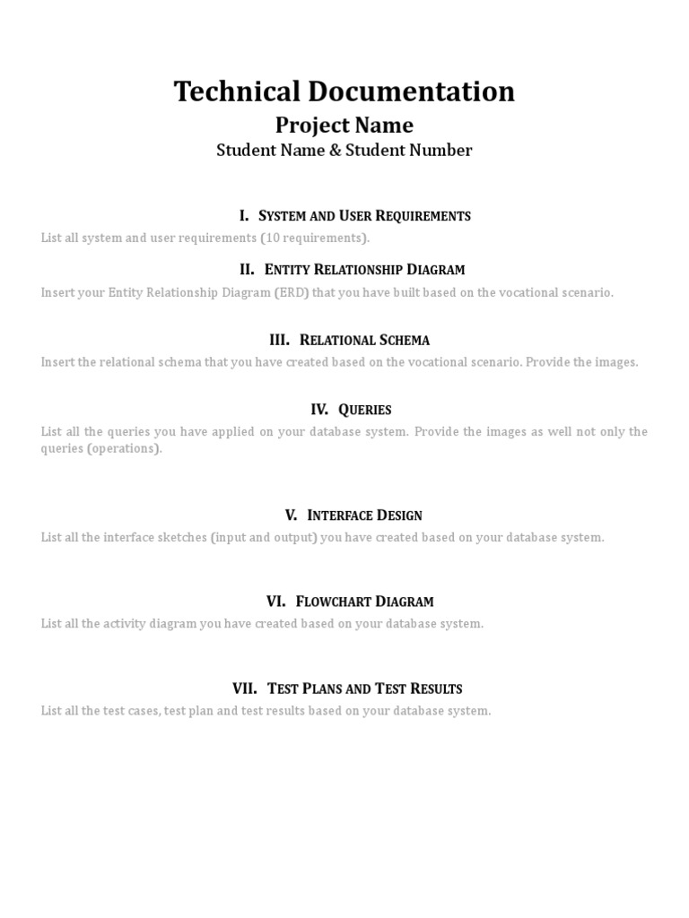 Technical Documentation Template (Database) (2) 1 | PDF