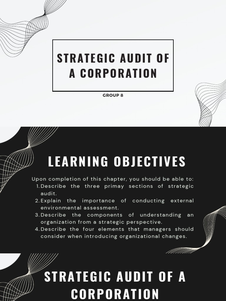 Strategic Audit Overview and Importance | PDF | Strategic Management | Competitive Advantage