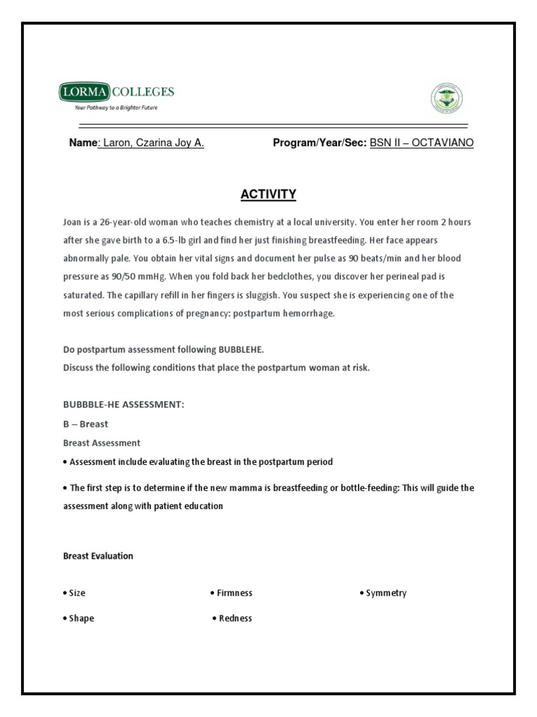 Bubble He | PDF | Childbirth | Postpartum Period