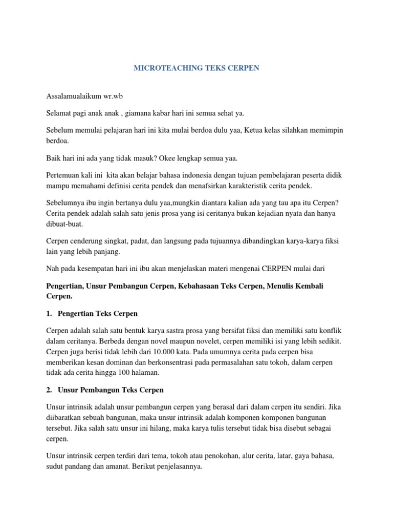 Materi Microteaching 3 | PDF