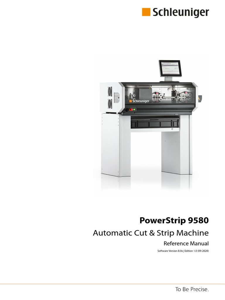 Automatic Cut & Strip Machine: Powerstrip 9580 | PDF