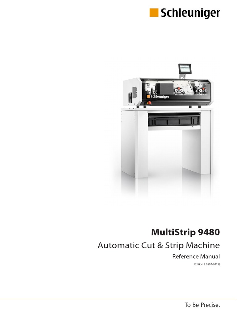 Automatic Cut & Strip Machine: Multistrip 9480 | PDF | Packaging And ...