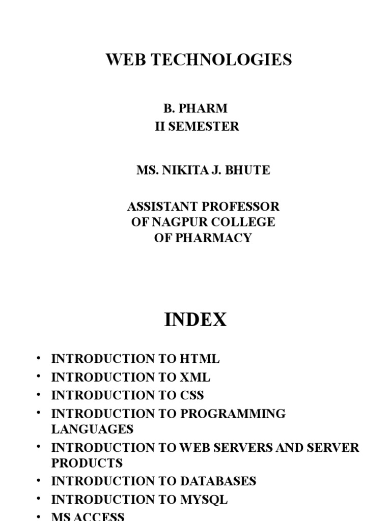 Cap Unit 2 WT | PDF | Html Element | Html
