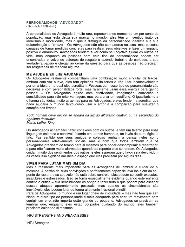 INFJ | PDF