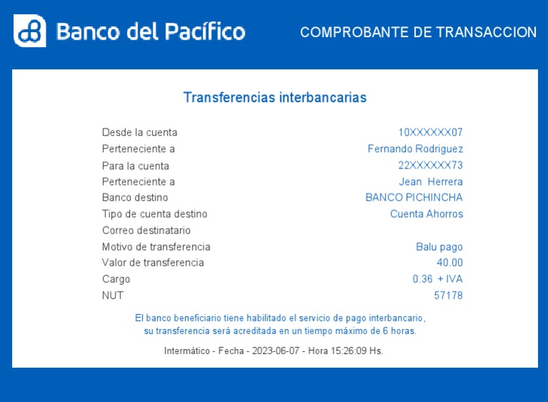 Comprobante | PDF | Finanzas y dinero