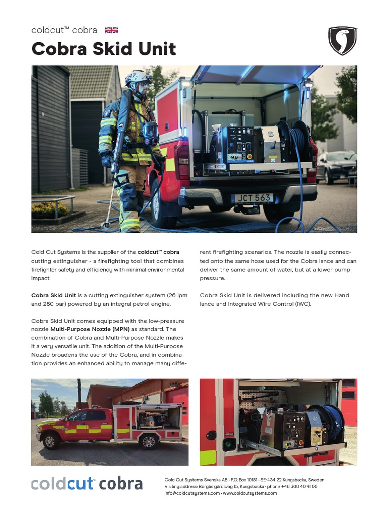 Cobra Skid Unit (Motor Propriu, 280bar, 28lpm) - 230611 - 160153 | PDF ...