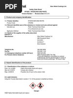 898-Line Dulux Spraypak Dazzle Low Aromatic - NZ SDS | PDF | Toxicity ...
