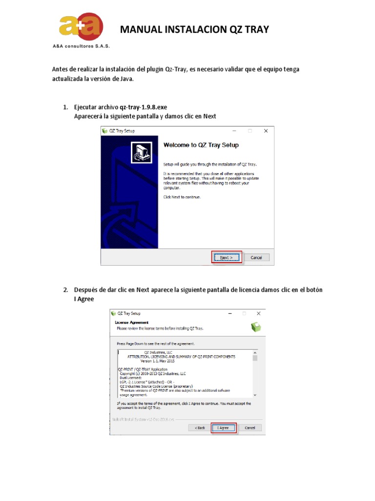 Manual Instalacion Qz-Tray | PDF